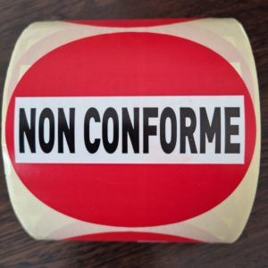 étiquette "non conforme" - GO-LABEL, votre solution d'identification et ...